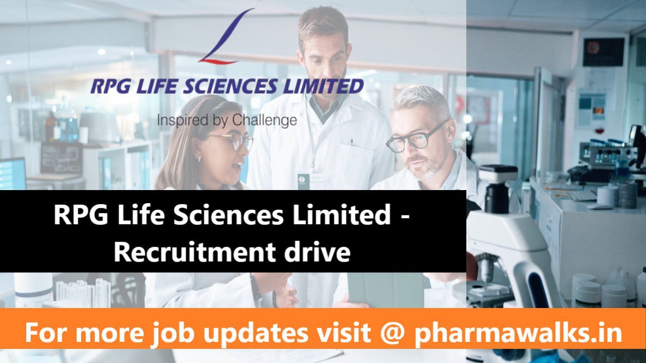 RPG Life Sciences - Walk-in for Production, Packing, QA, QC ...
